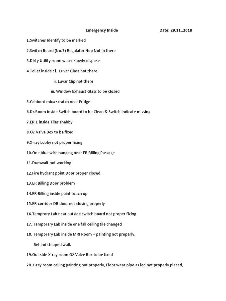 Emergency Inside | PDF