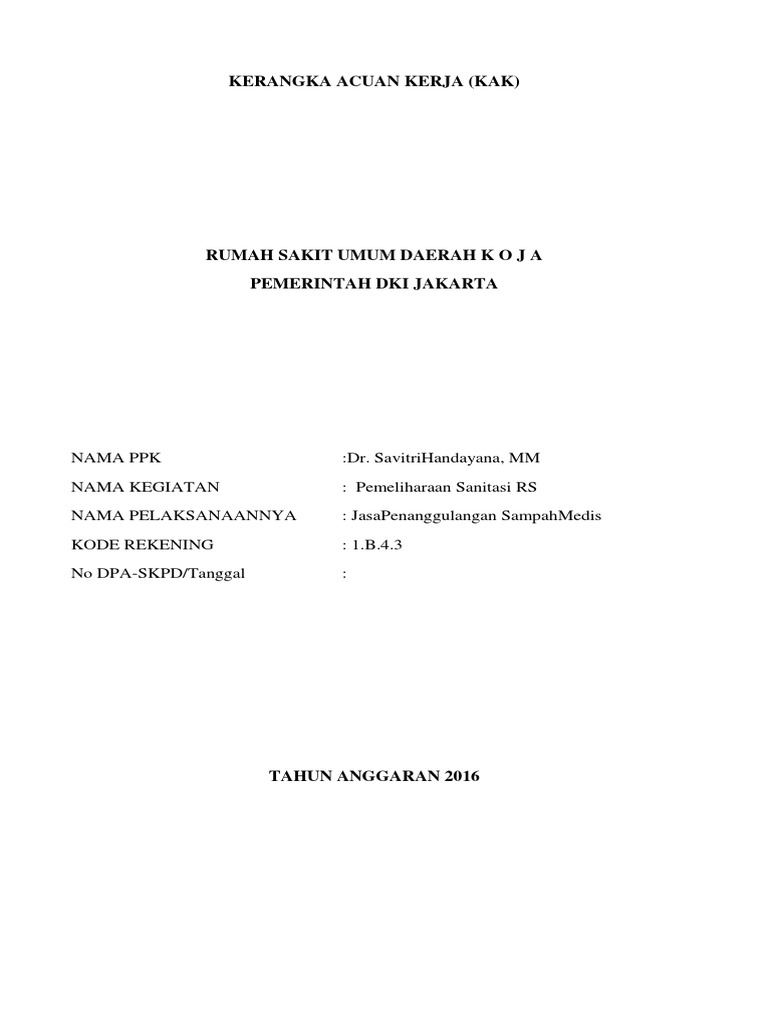 Kak Sampah Medis b3 Format | PDF