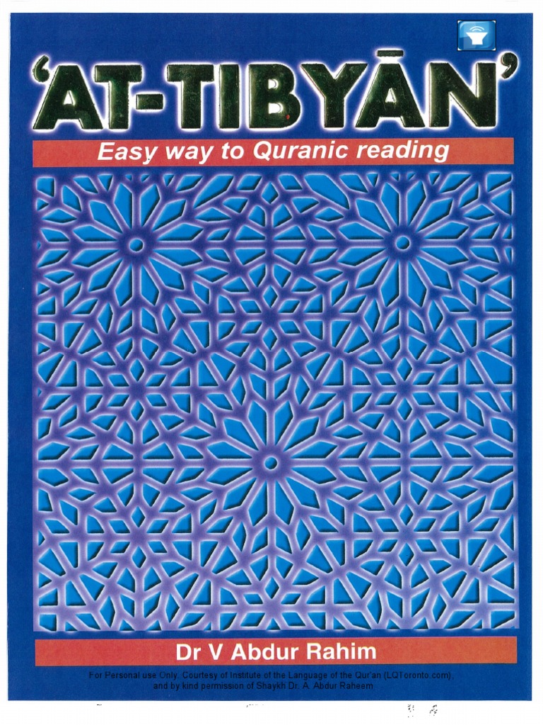 At Tibyan - Easy Way To Quranic Reading | PDF | Medieval Arabic ...