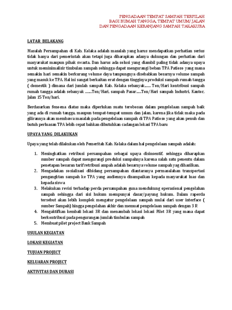 Proposal & PROJECT DIGEST | PDF