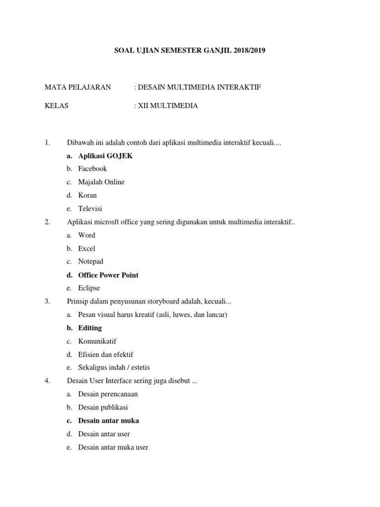 Soal DMI Dan Jawaban | PDF