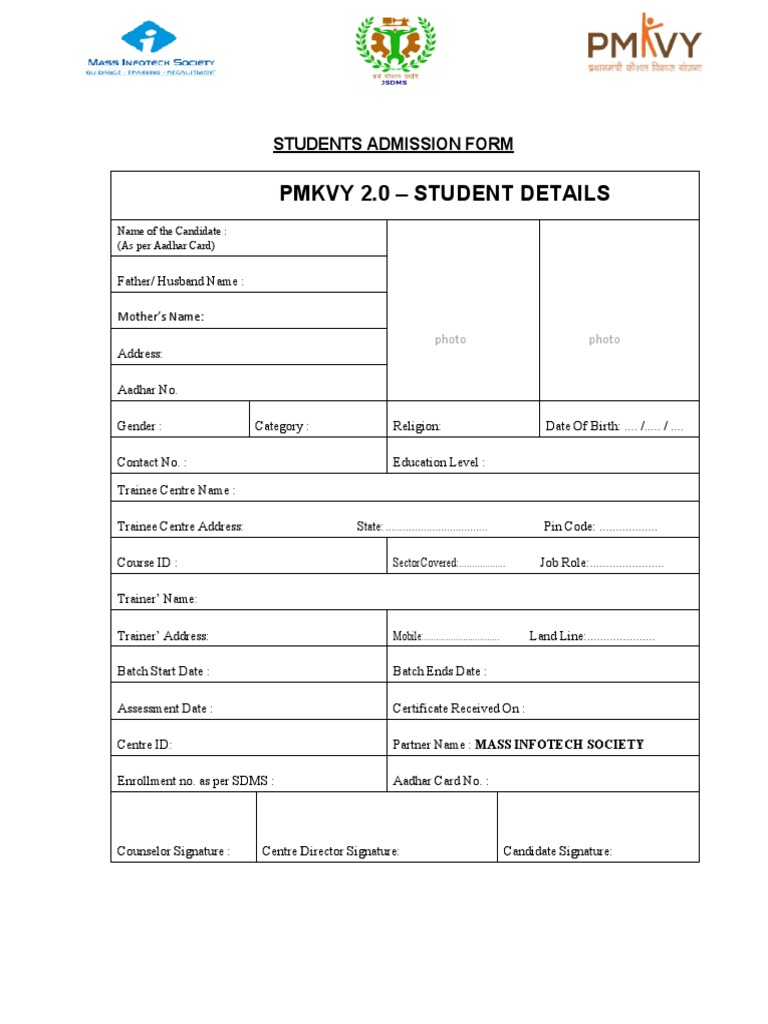 PMKVY 2.0 Pmkvy 2.0 - Student Details Student Details: Students ...