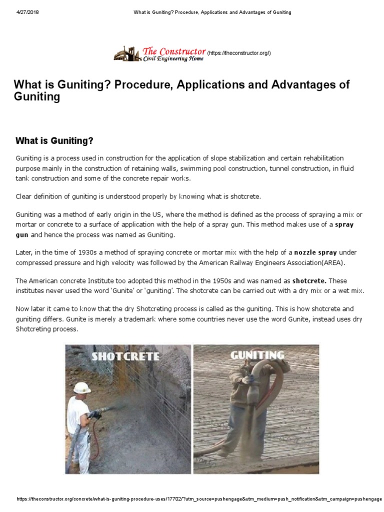 What Is Guniting - Procedure, Applications and Advantages of Guniting ...