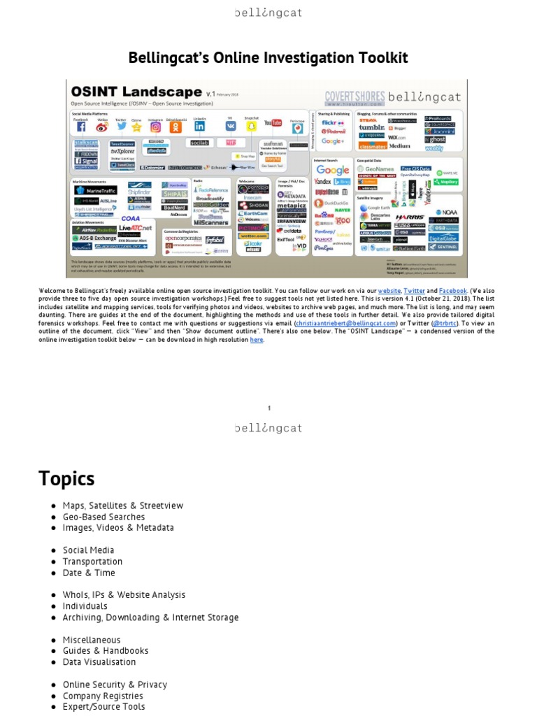 A Comprehensive Guide to Open Source Investigation Tools for ...
