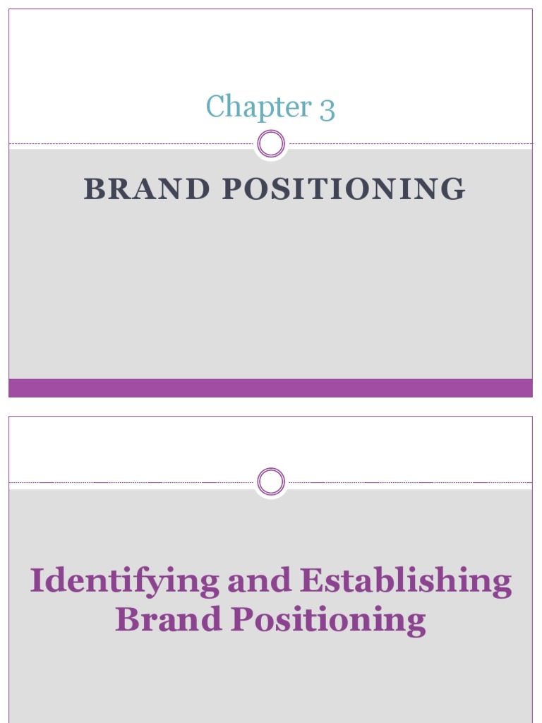 Brand Positioning Guide | PDF | Market Segmentation | Brand