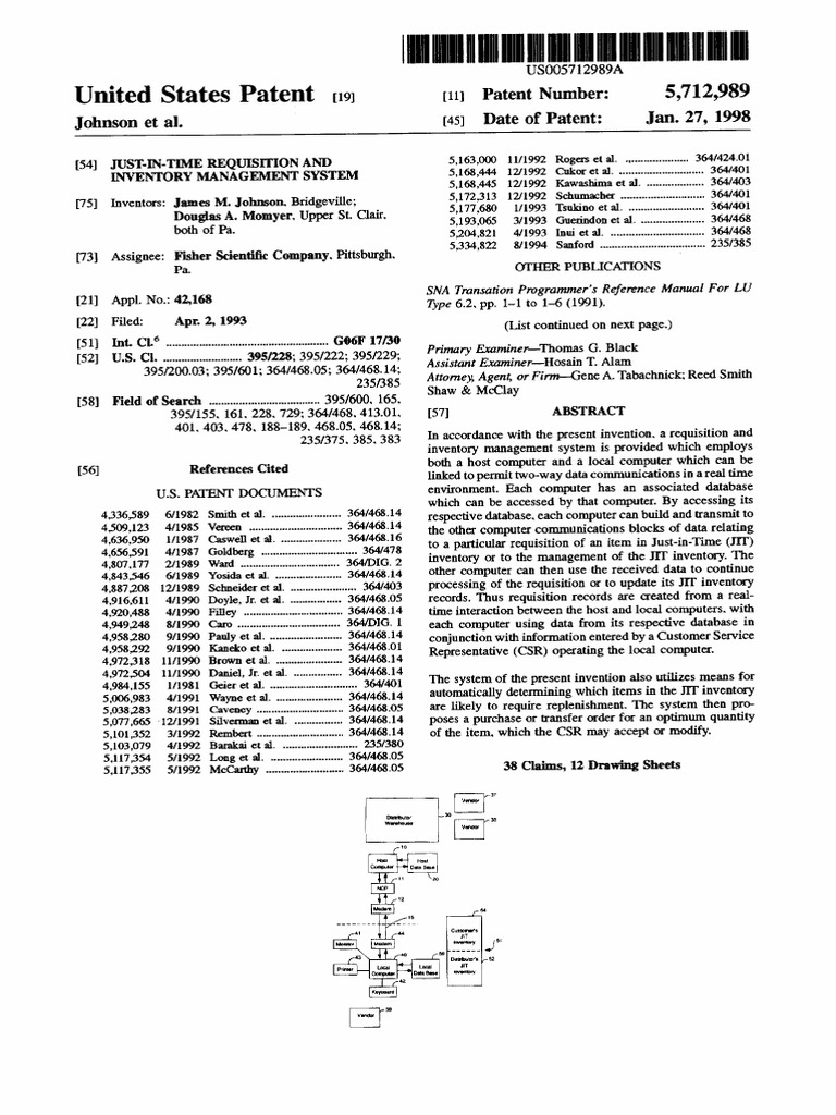 United States Patent | PDF | Computing | Computer Architecture