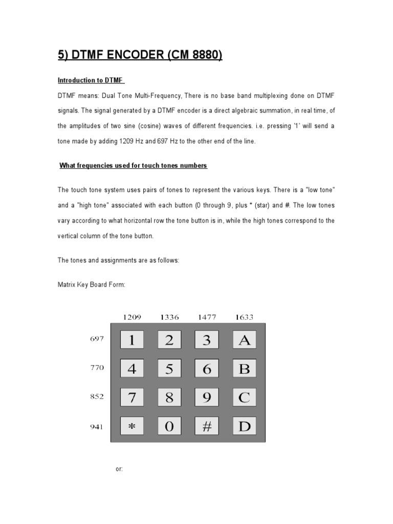 CM 8880 | PDF | Telephone | Electronic Engineering