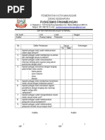 Contoh - Checklist Audit | PDF