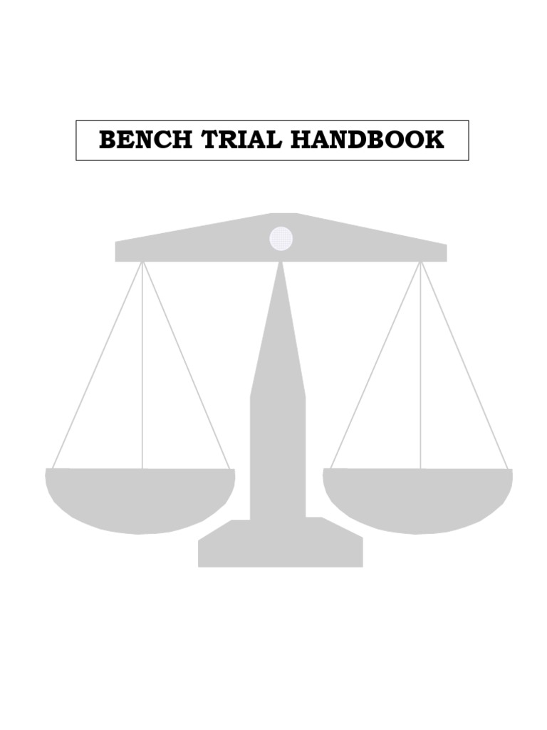 Bench Trial Handook | PDF | Witness | Witness Impeachment