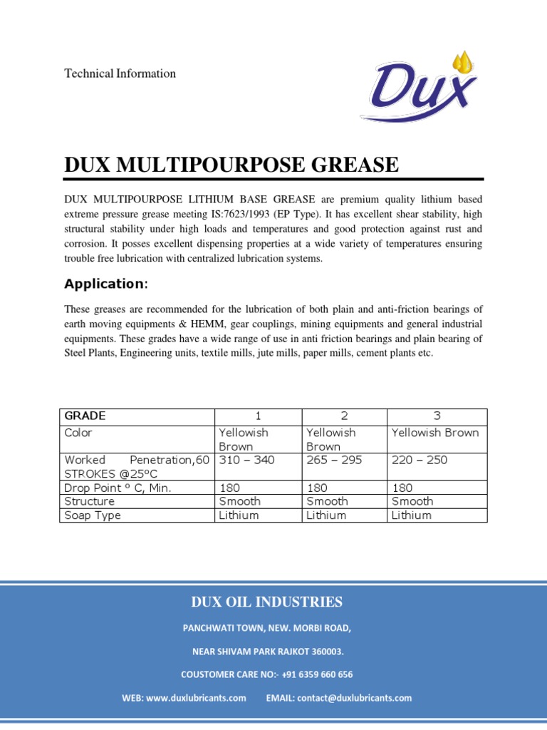 Technical Information GREASE | PDF | Technology & Engineering