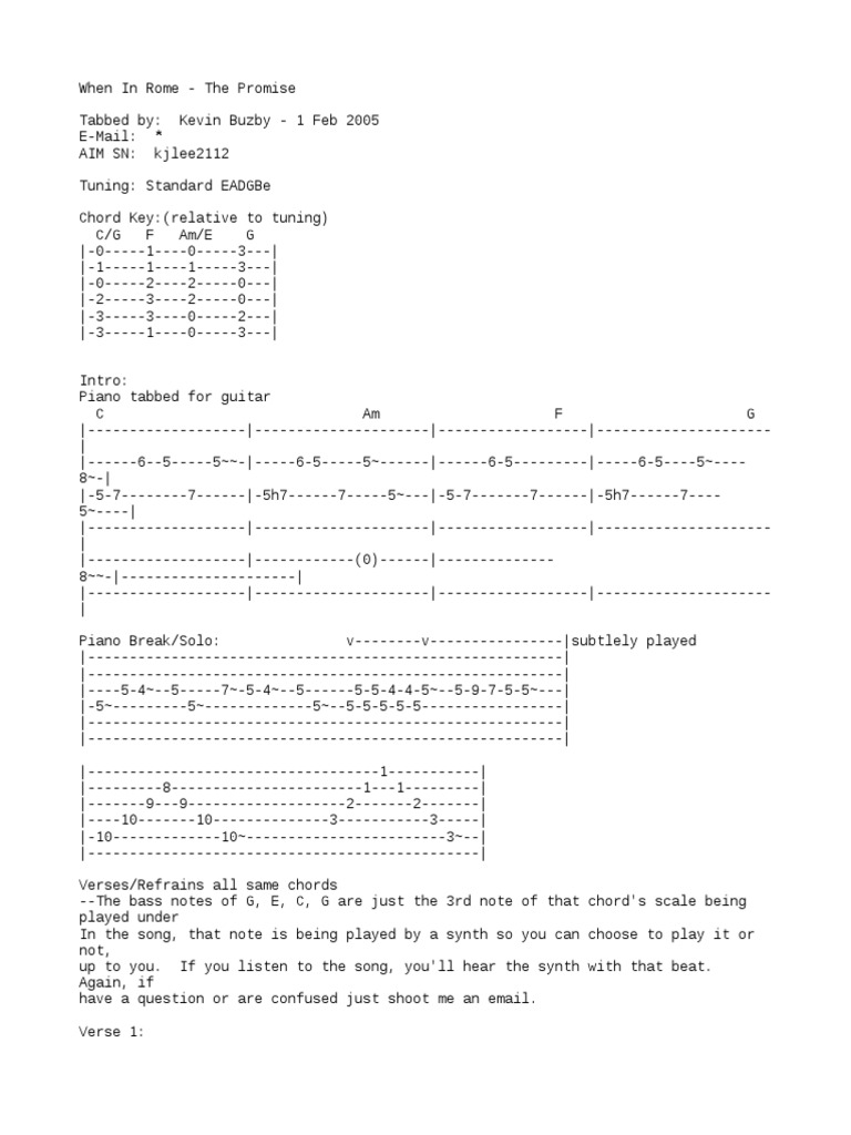 The Promise | PDF | Song Structure | Vocal Music
