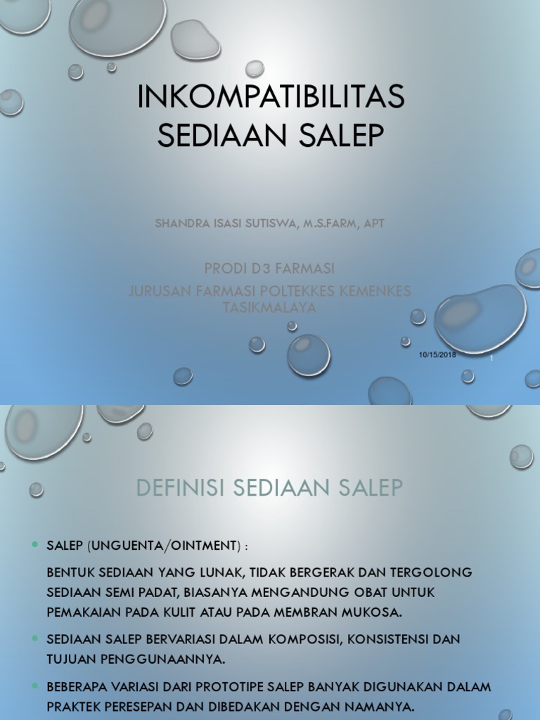 Interaksi Obat Sediaan Semi Solid | PDF