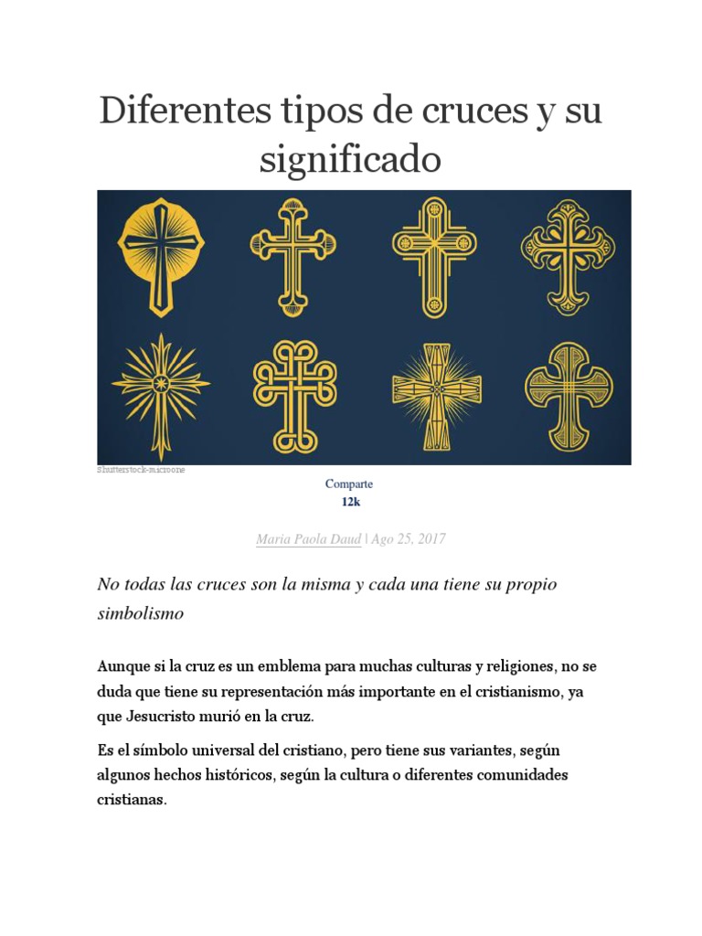 Diferentes Tipos de Cruces y Su Significado | PDF
