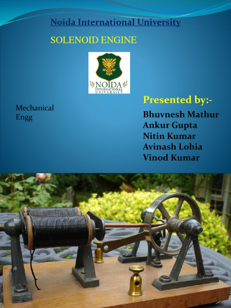 Solenoid Engine: Principles and Project | PDF | Engines | Magnetic Field
