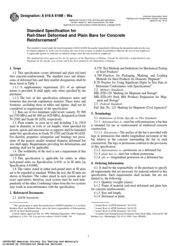 ASTM - A616 PDF | PDF | Stress (Mechanics) | Solid Mechanics