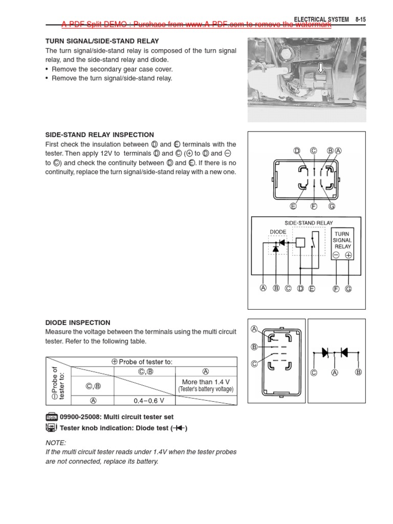 Electric 2 Suzuki VL800 | PDF | Ignition System | Electrical Connector