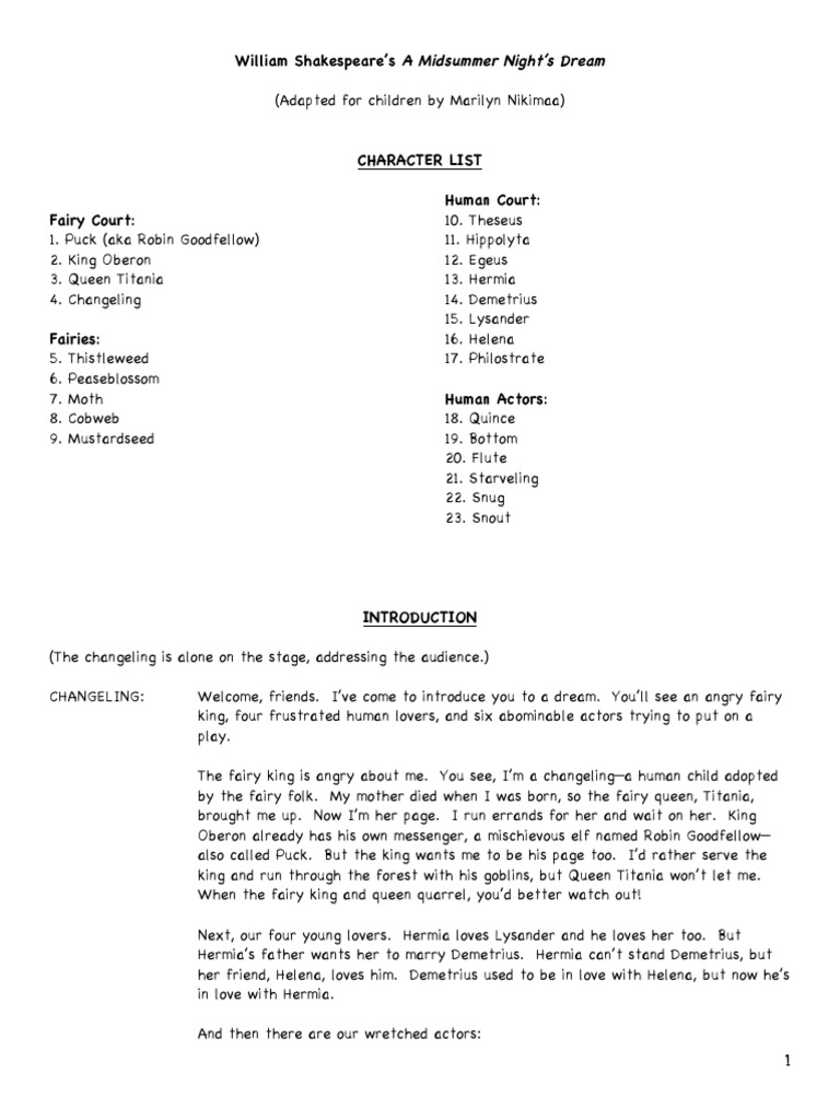 Midsummer | PDF | A Midsummer Night's Dream | English Renaissance Plays