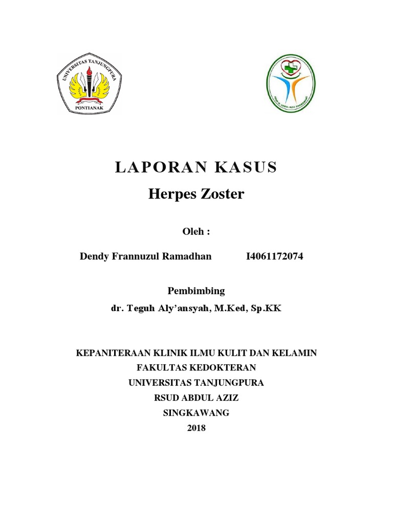 Dokumen - Tips Laporan Kasus Herpes Zoster 5660a43c74856 | PDF