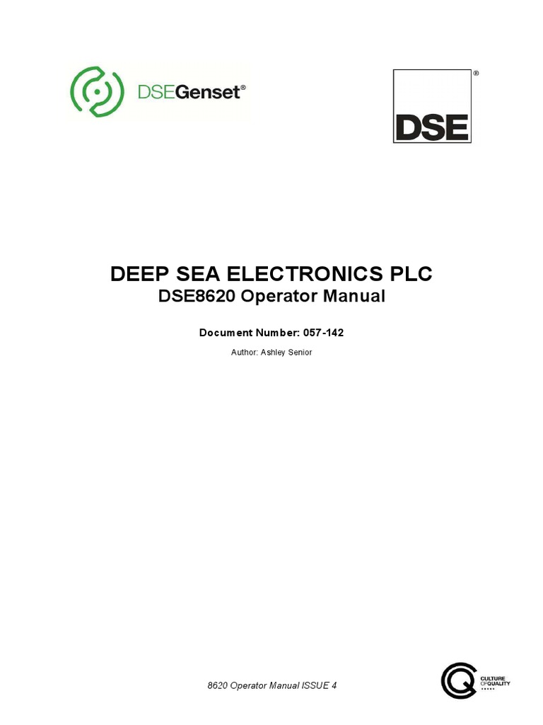 DSE8620 Operators Manual | PDF | Relay | Usb