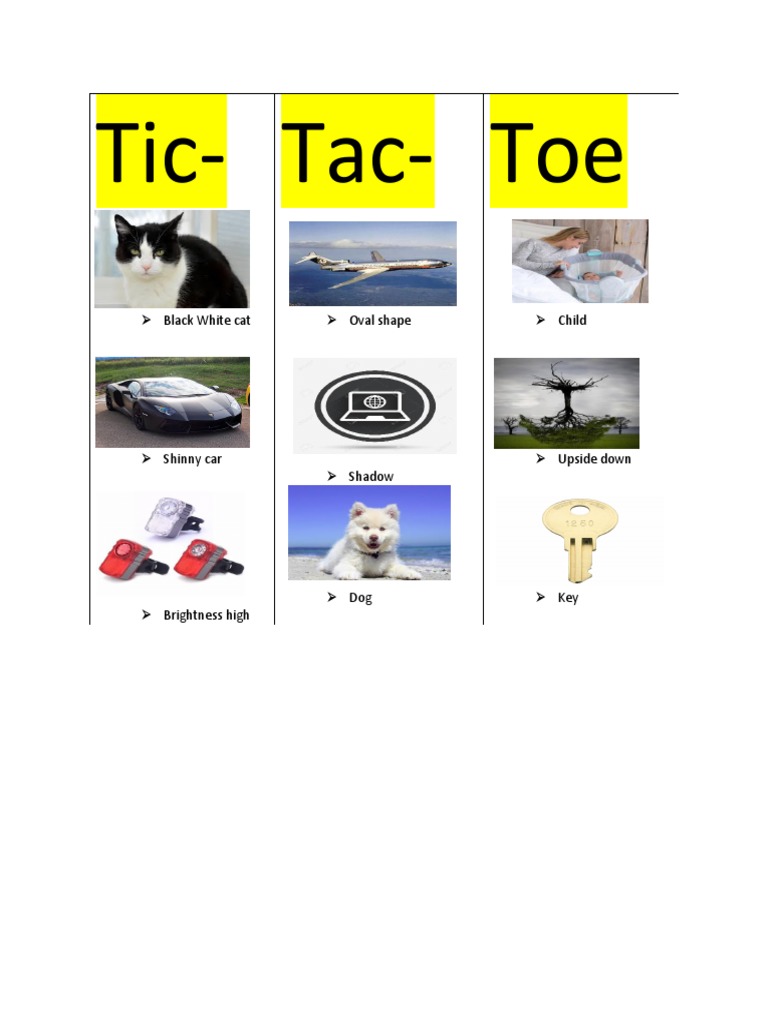 Tic-Tac-Toe: Shapes and Colors for Kids | PDF