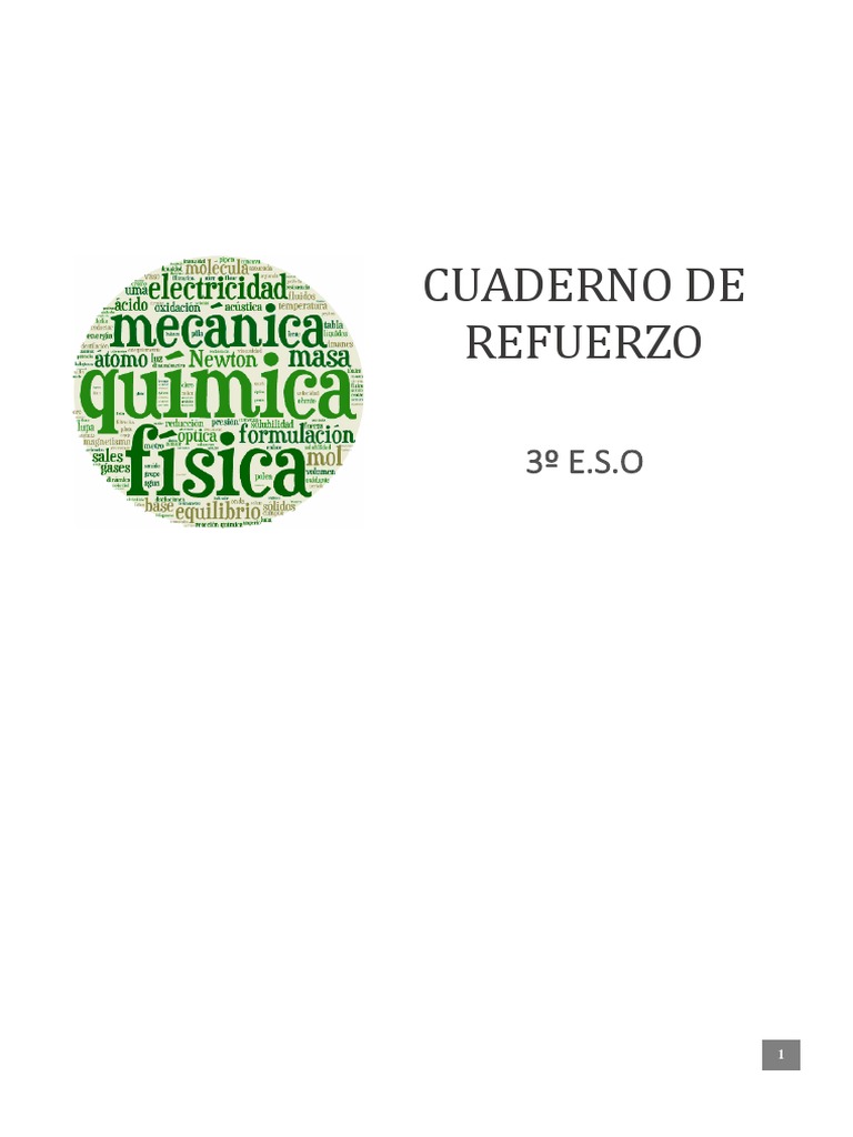 Refuerzo Física y Química 3º Eso | PDF | Núcleo atómico | Átomos