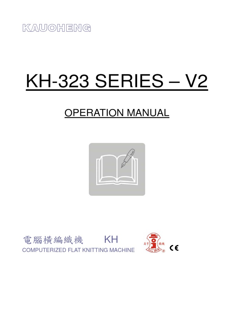 KH 323 v2 Operation Manual | PDF | Knitting | Screw