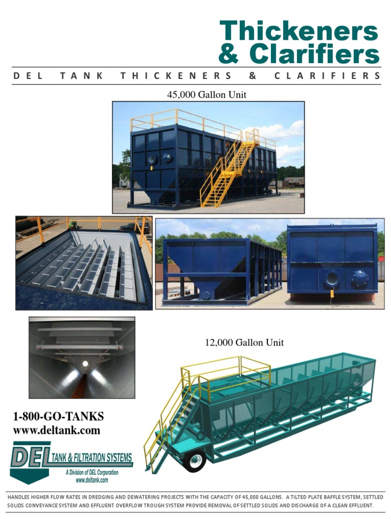 High-Capacity Thickeners & Clarifiers | PDF | Water Pollution ...