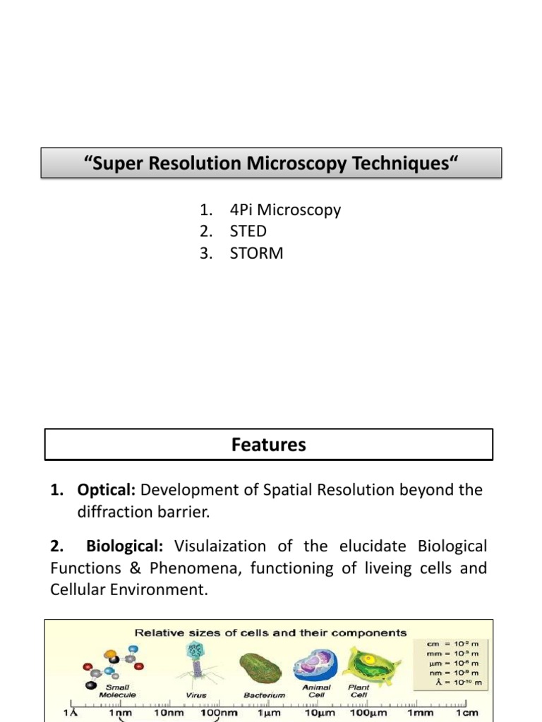 Super Resolution Microscopy 4pi and STED. | PDF | Microscopy | Angular ...
