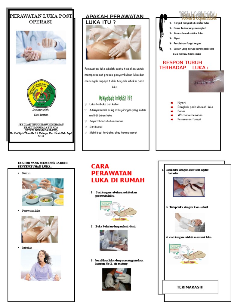 Liflet Perawatan Luka Post Op | PDF