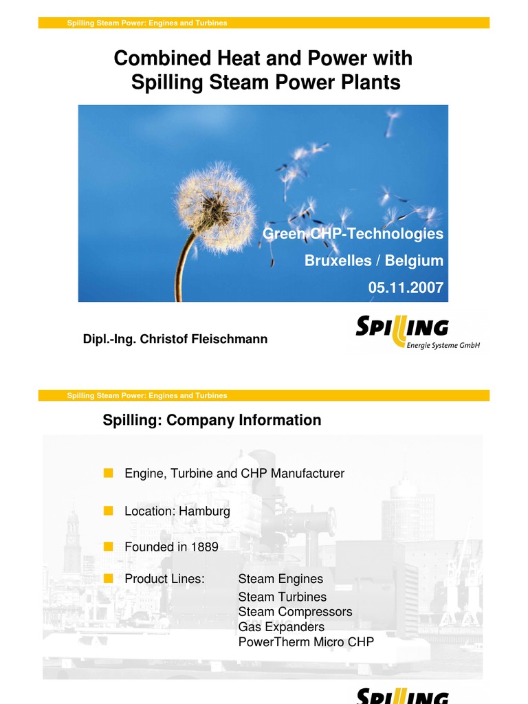 Spilling | PDF | Cogeneration | Steam Engine