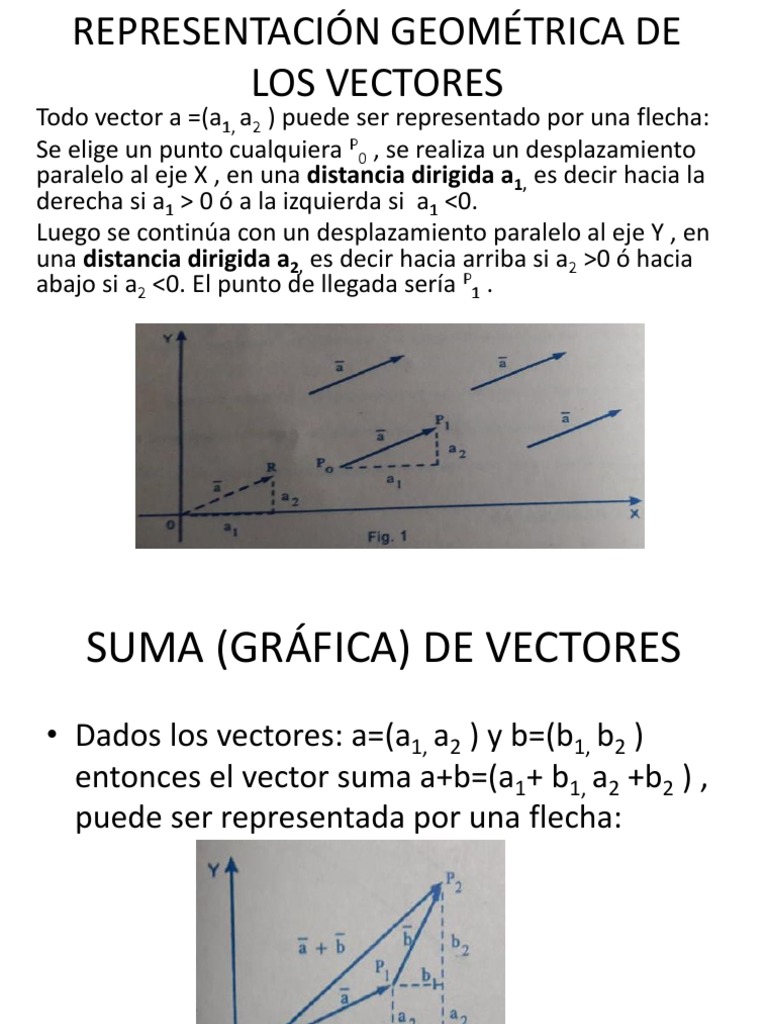 Representación Geométrica de Los Vectores