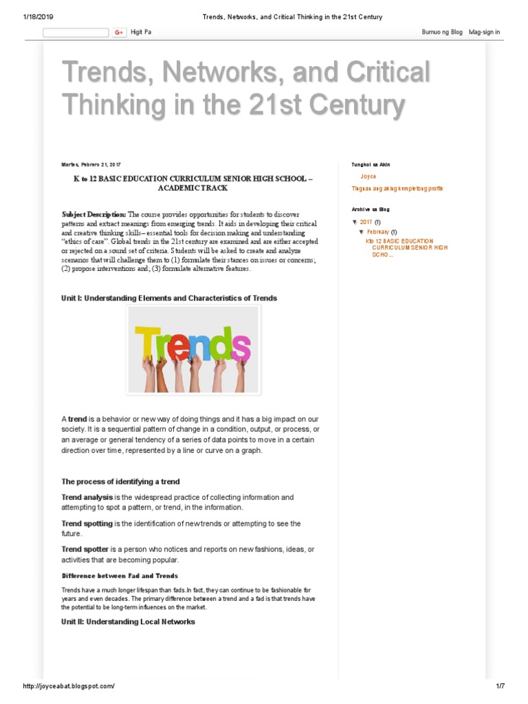 Trends, Networks, And Critical Thinking in the 21st Century | Human Migration | Information And ...