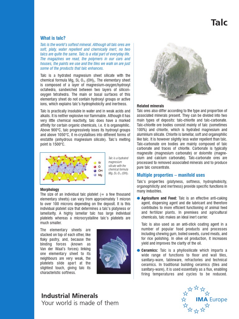 What Is Talc?: Industrial Minerals | PDF | Minerals | Paint
