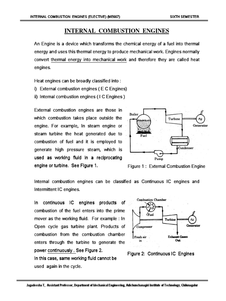 Internal Combustion Engines Explained | PDF | Internal Combustion ...