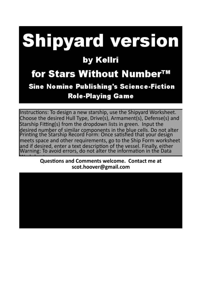 For Stars Without Number™: by Kellri | PDF | Frigate | Ships