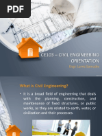 Civil Engineering Orientation | PDF | Engineer | Engineering
