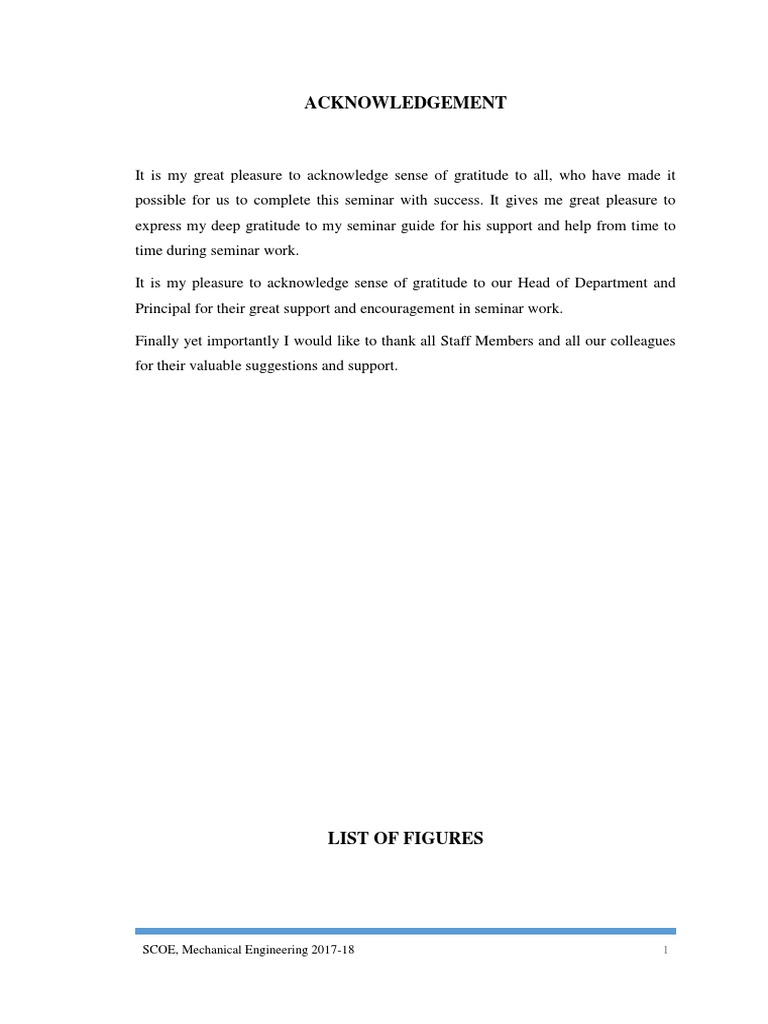 Acknowledgement: SCOE, Mechanical Engineering 2017-18 | PDF | Ignition ...