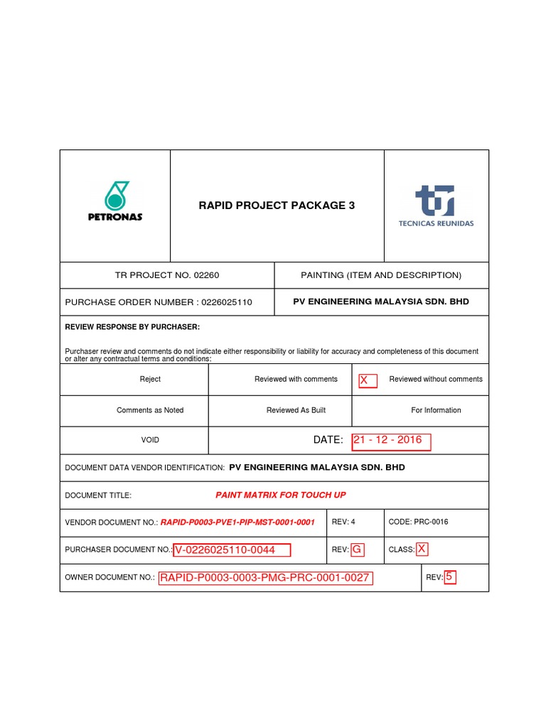Painting Matrix for Touch Up | PDF | Paint | Epoxy