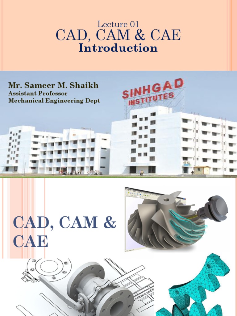 Lecture01 - CAD CAM - CAE - Introduction of The Course | PDF ...