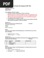 HED4802 2025 Assignment 02 | PDF | Curriculum | Evaluation