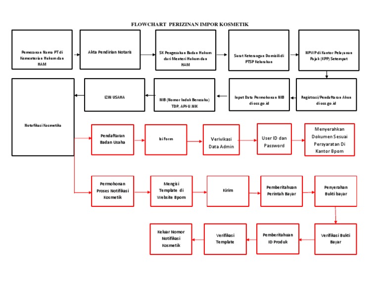 Flowchart Perizinan Impor Kosmetik | PDF