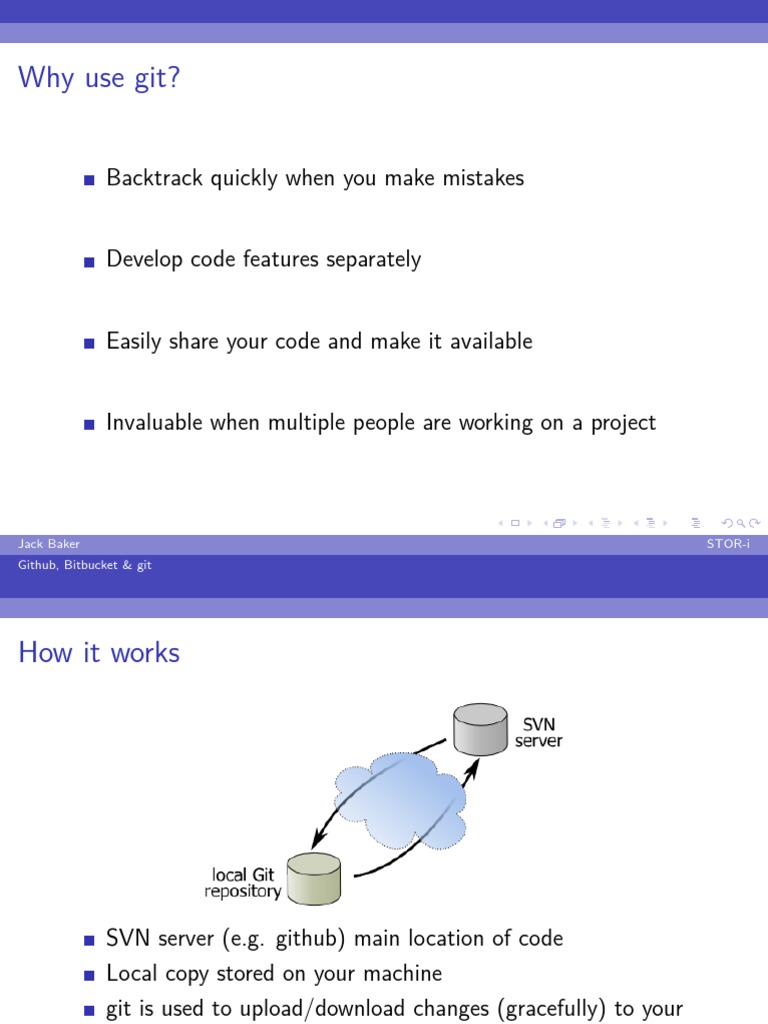 Why Use Git?: Backtrack Quickly When You Make Mistakes | PDF | System Software | Areas Of ...