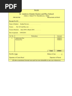 School Fee Receipt Sample | PDF
