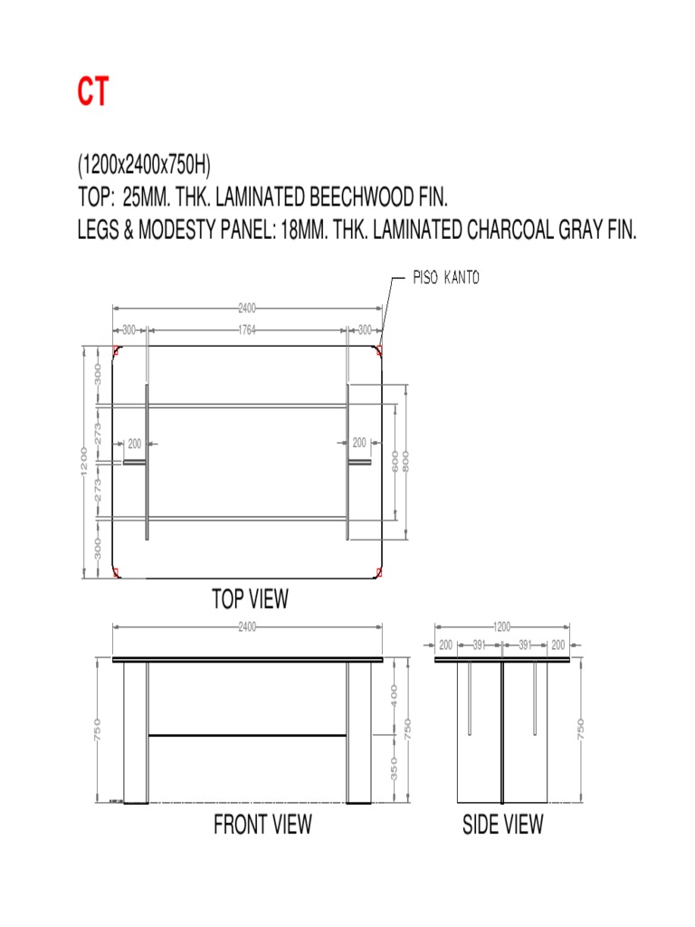 Office Table Detail | PDF