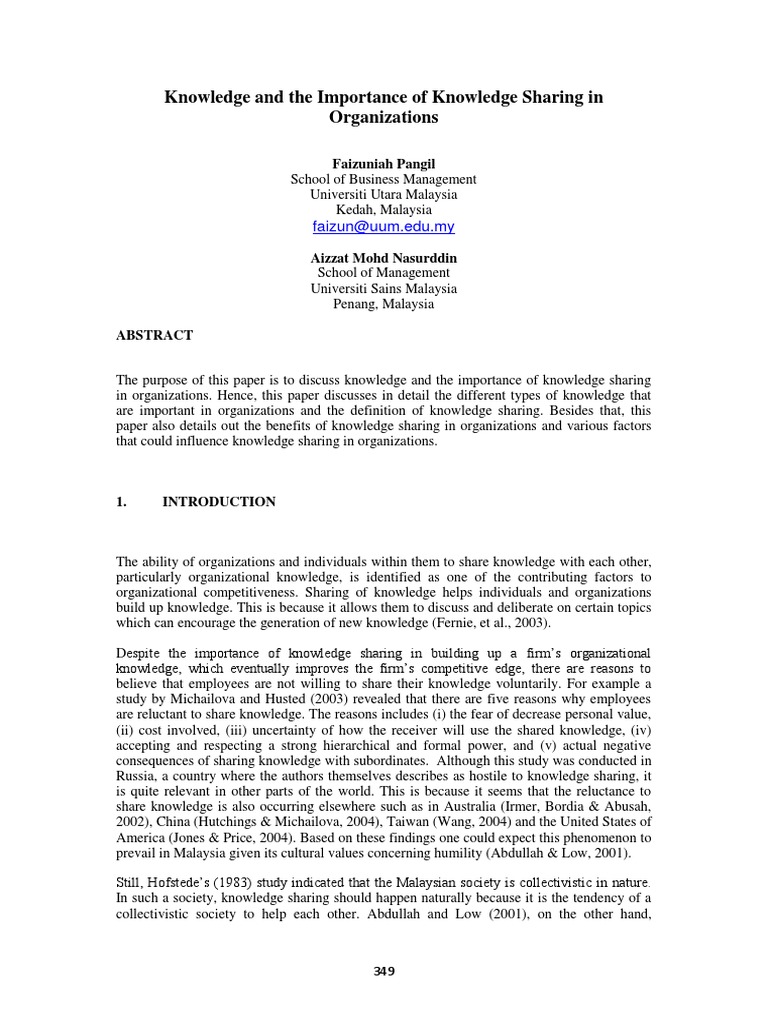 Sharing Knowledges | PDF | Tacit Knowledge | Justification