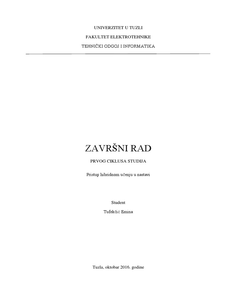 Diplomski Rad Emina Tufekcic | PDF