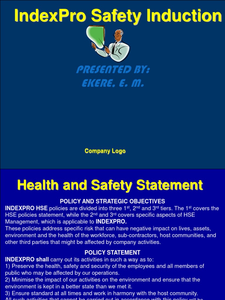 INDEXPRO HSE Induction - Slides | PDF | Emergency Evacuation | Emergency