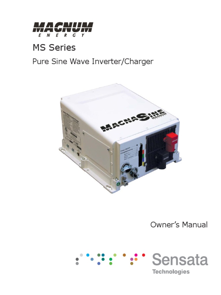 Ms4024 Magnum Inverter 24v 4000w | PDF | Power Inverter | Electrical Wiring