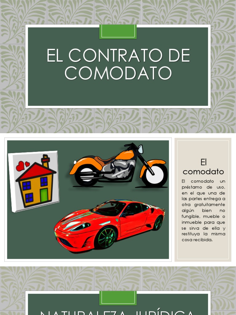 El Contrato de Comodato | PDF | Derecho privado | Ética legal