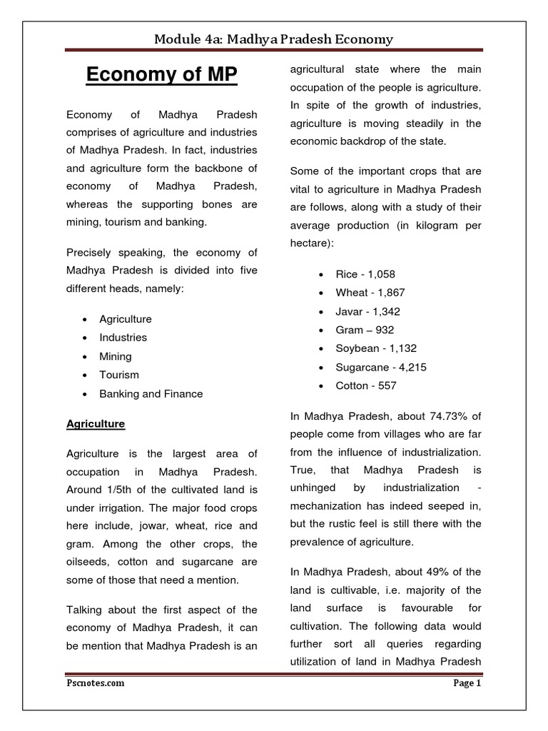 Module 4a MP Economy | PDF | Government Budget Balance | Taxes